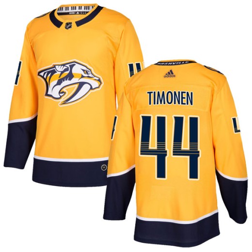 Men's Adidas Nashville Predators Kimmo Timonen Gold Home Jersey - Authentic